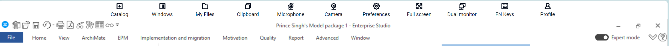 2.3. Import Archi model in Bizzdesign - Nbility Model